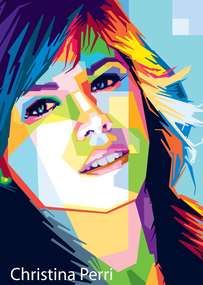 'Cristina Perri in wpap' Poster, picture, metal print, paint by Erik ...