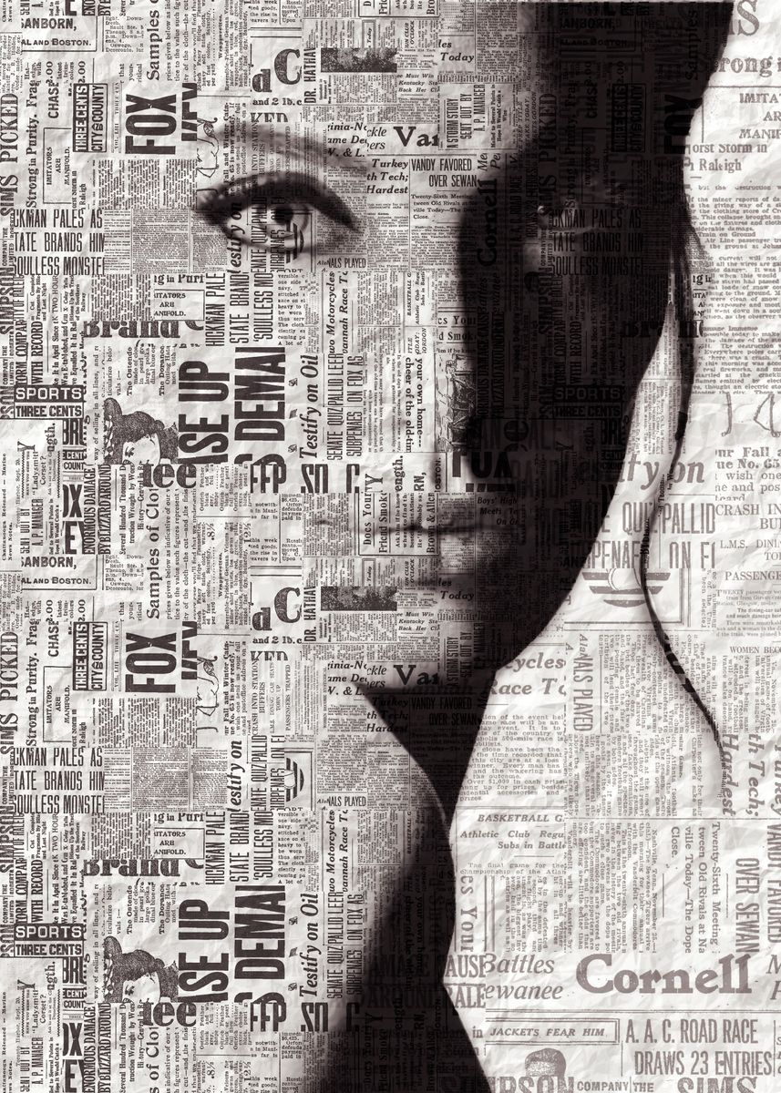 'Newspaper Girl' Poster by Aivaras Grauzinis | Displate