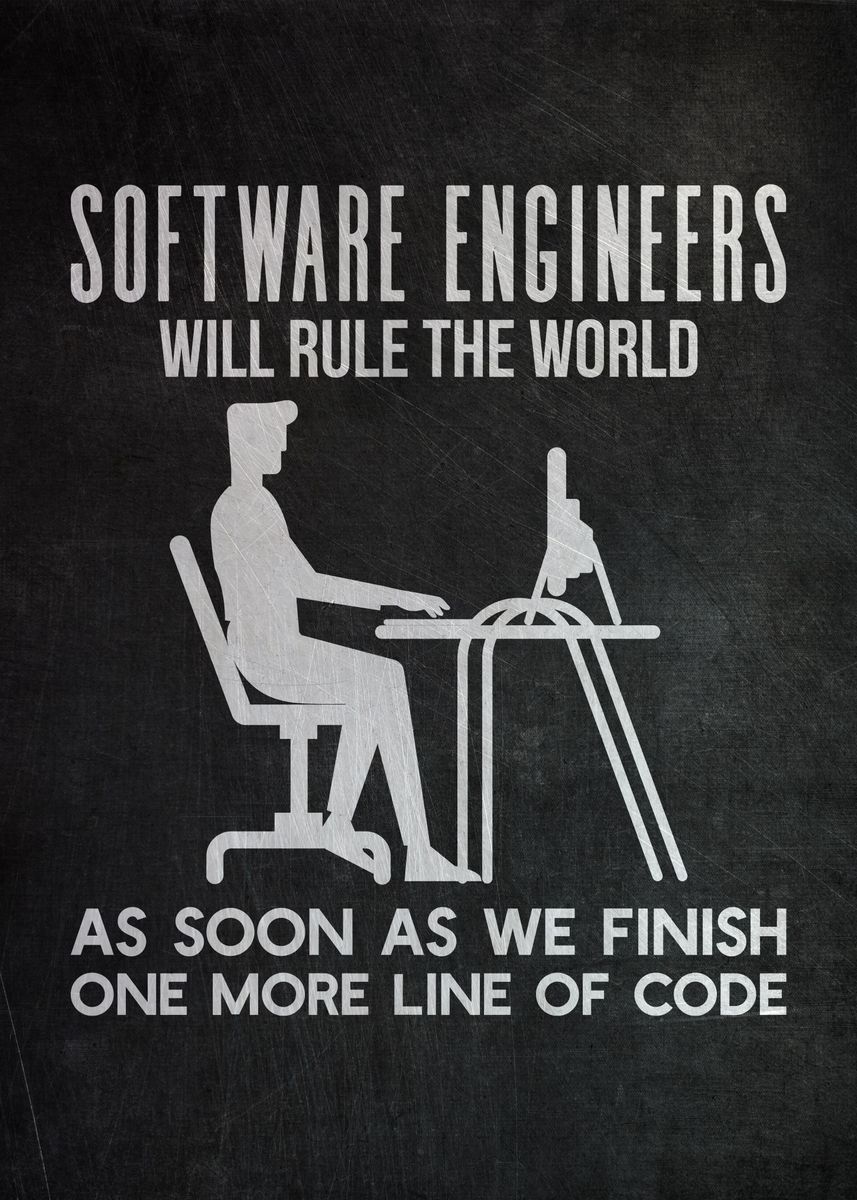 'Software Engineer Gift' Poster, picture, metal print, paint by ...
