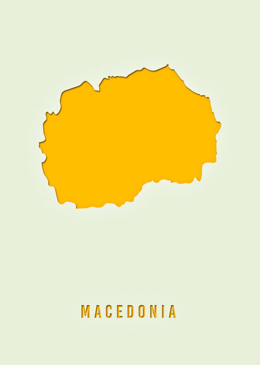 'MACEDONIA' Poster, picture, metal print, paint by Zero Nine | Displate