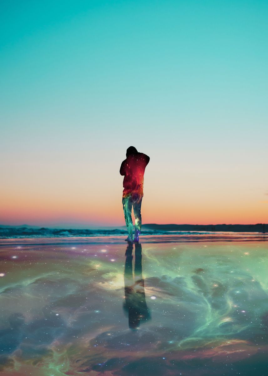 'Universe within' Poster, picture, metal print, paint by Milos Maric ...