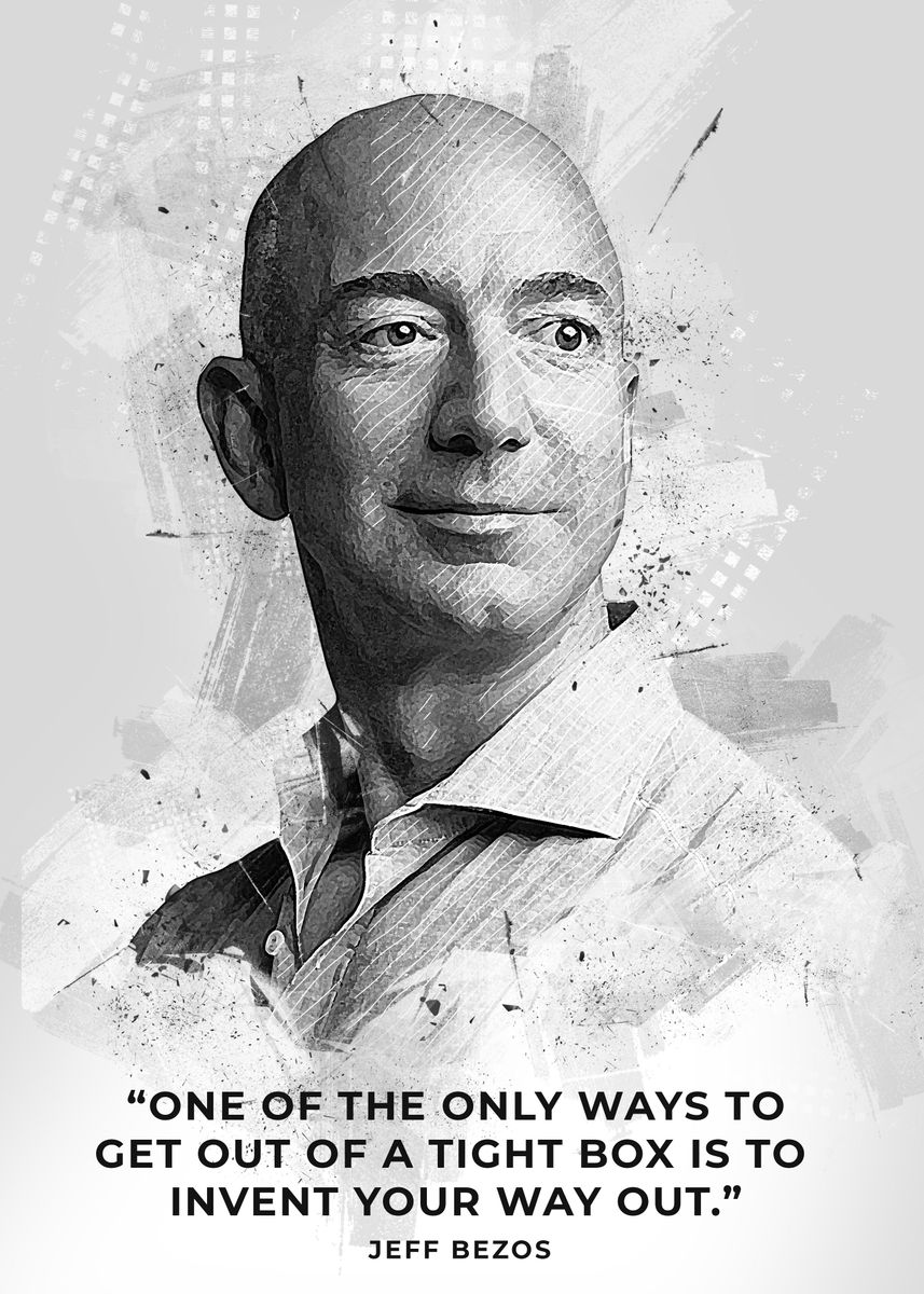 'Jeff Bezos' Poster, picture, metal print, paint by Creative Shop ...
