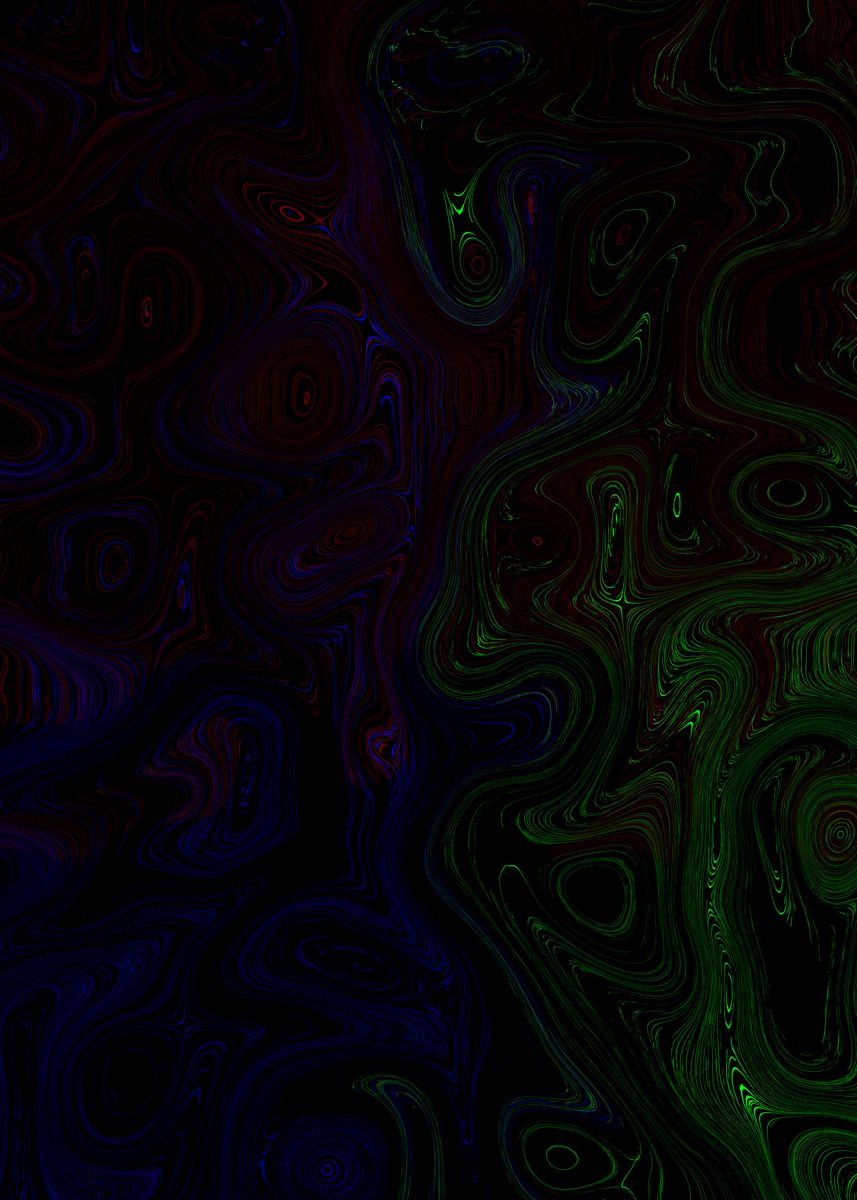 'Ooze' Poster, picture, metal print, paint by Evan Jones | Displate