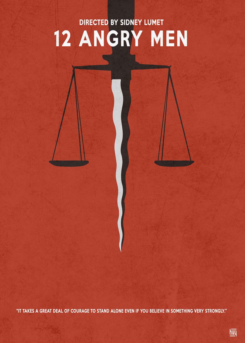 '12 Angry Men' Poster, picture, metal print, paint by 8UY Design | Displate