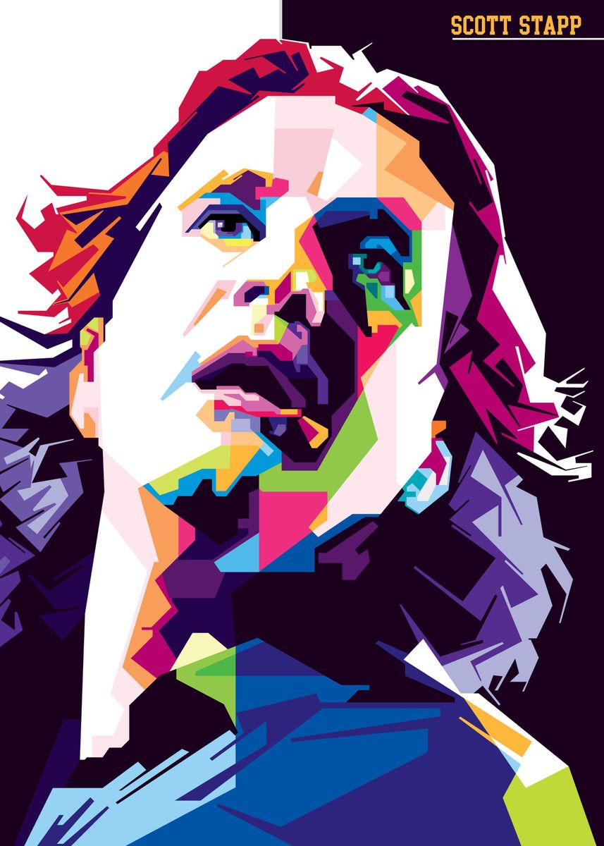 'Scott Stapp in wpap' Poster, picture, metal print, paint by Erik ...