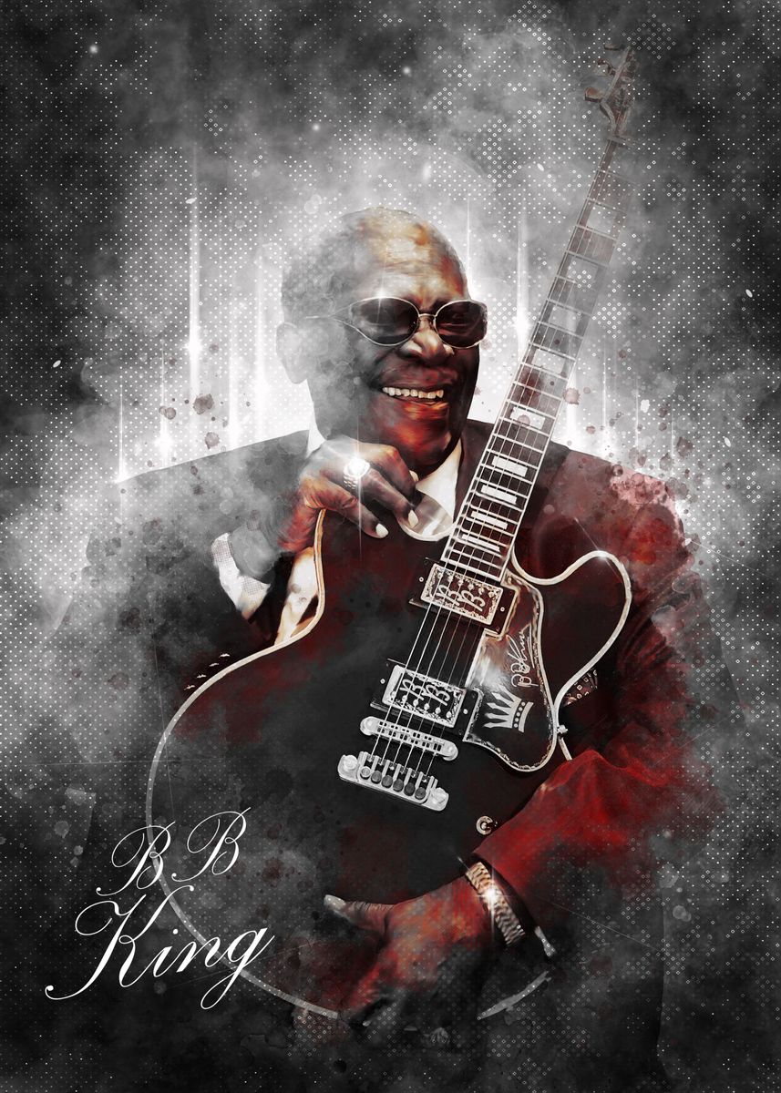 'bb king' Poster by Em sandia | Displate