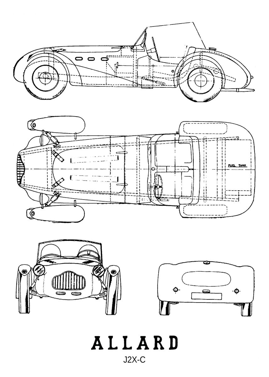 'BNW Allard J2XC' Poster, picture, metal print, paint by DAVID CARL ...