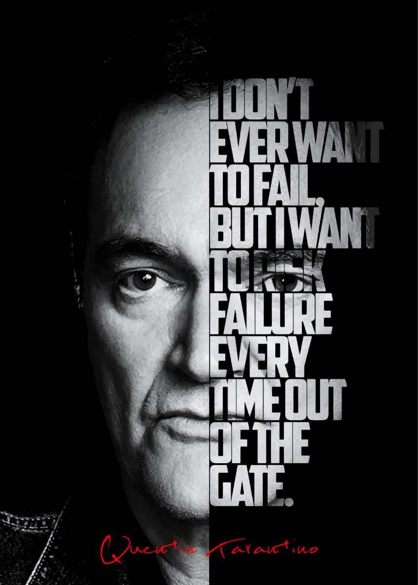 'Quentin Tarantino' Poster, picture, metal print, paint by BnWDesigner ...