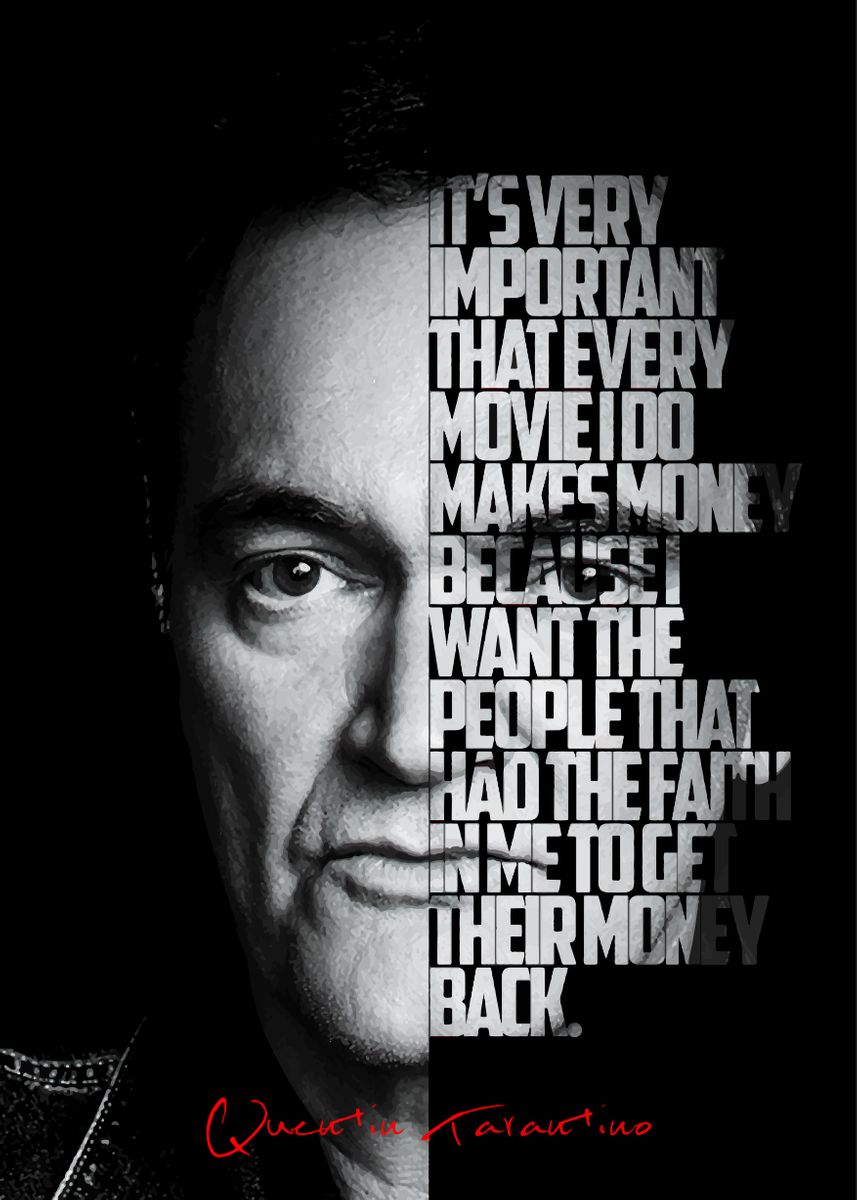 'Quentin Tarantino' Poster, picture, metal print, paint by BnWDesigner ...