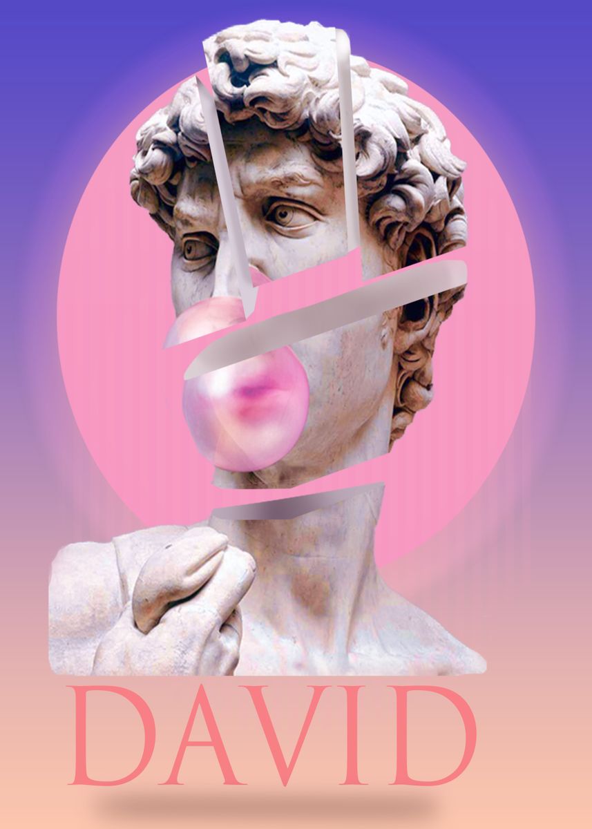 'David King David' Poster, picture, metal print, paint by Marwen Kebir ...