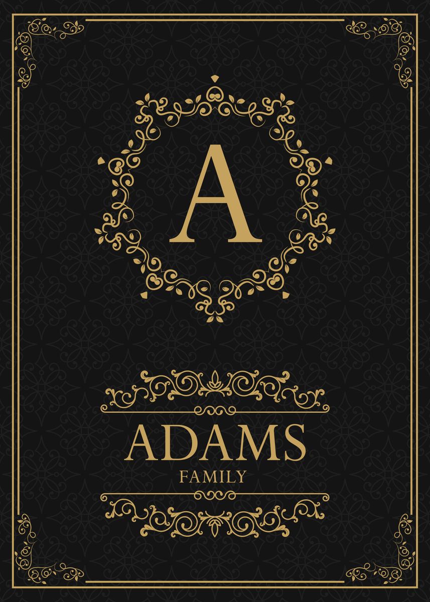 'Adams Family' Poster by Go Fonix | Displate