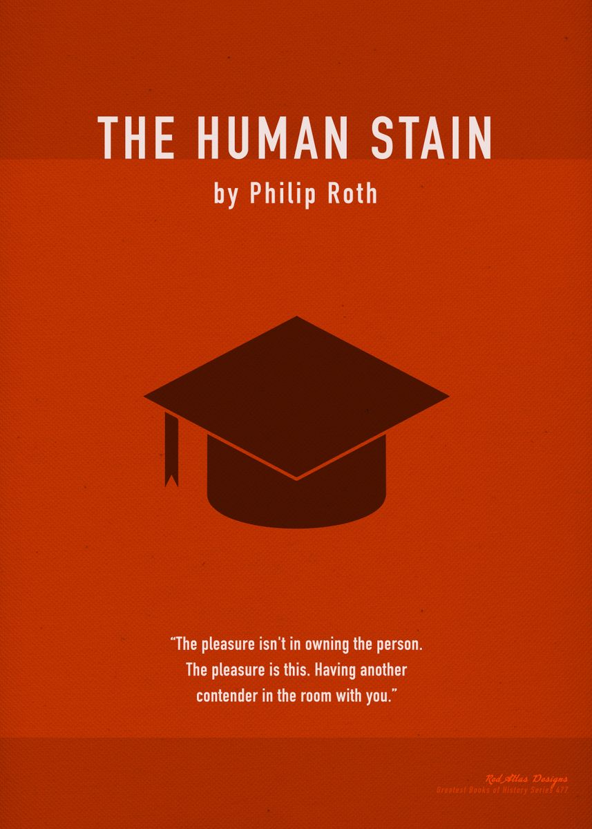 'The Human Stain Book Art ' Poster, picture, metal print, paint by ...
