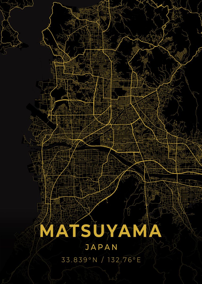 'Matsuyama Japan' Poster, picture, metal print, paint by Conceptual ...