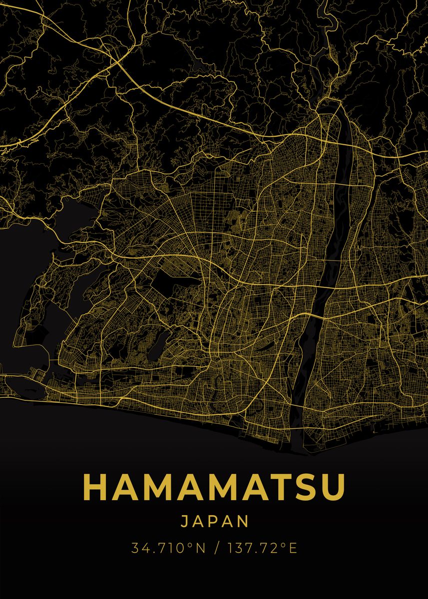 'Hamamatsu Japan' Poster, picture, metal print, paint by Conceptual ...