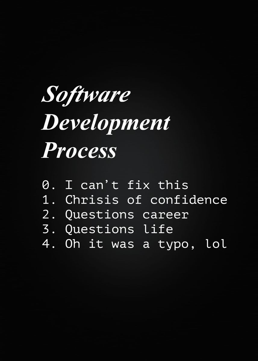 'Funny Software Developer' Poster by Weltenraser | Displate