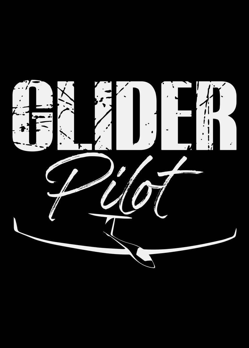 'Glider Gliding Soaring' Poster, picture, metal print, paint by ...