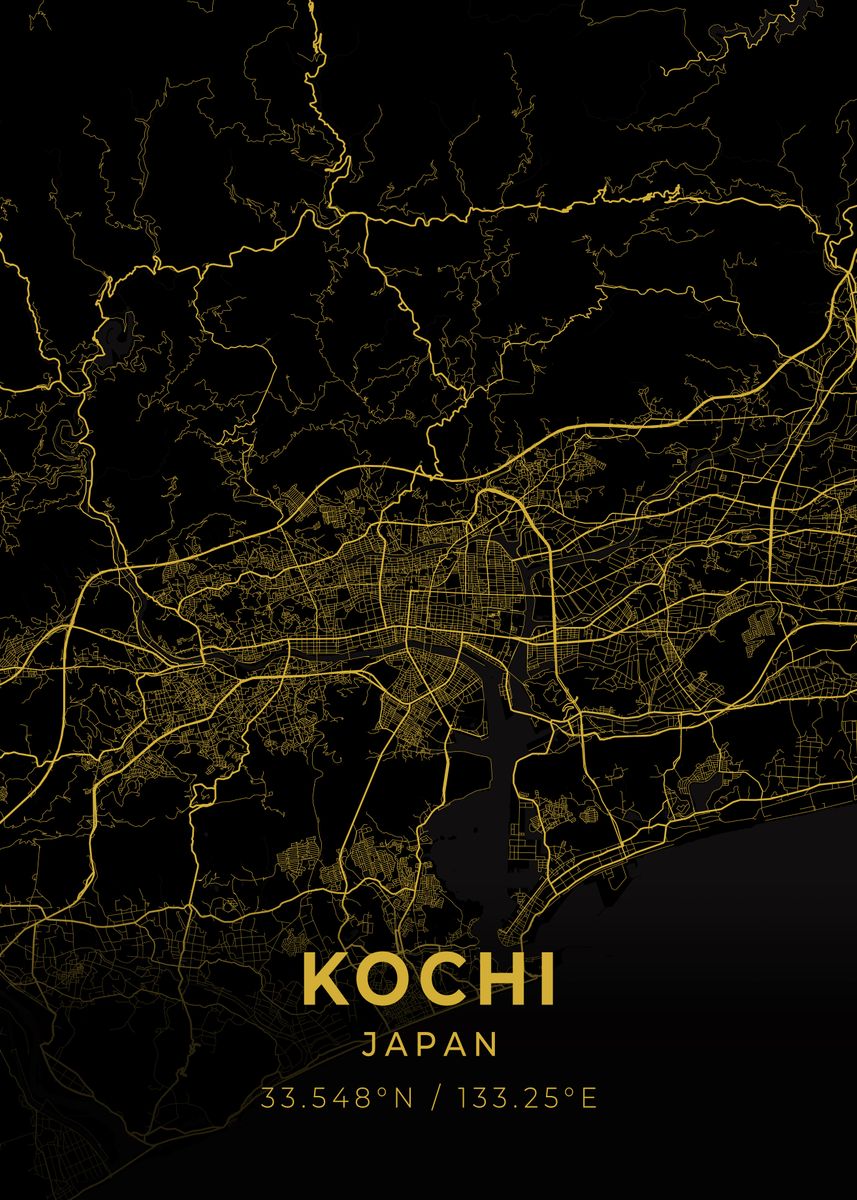 'Kochi Japan' Poster, picture, metal print, paint by Conceptual ...