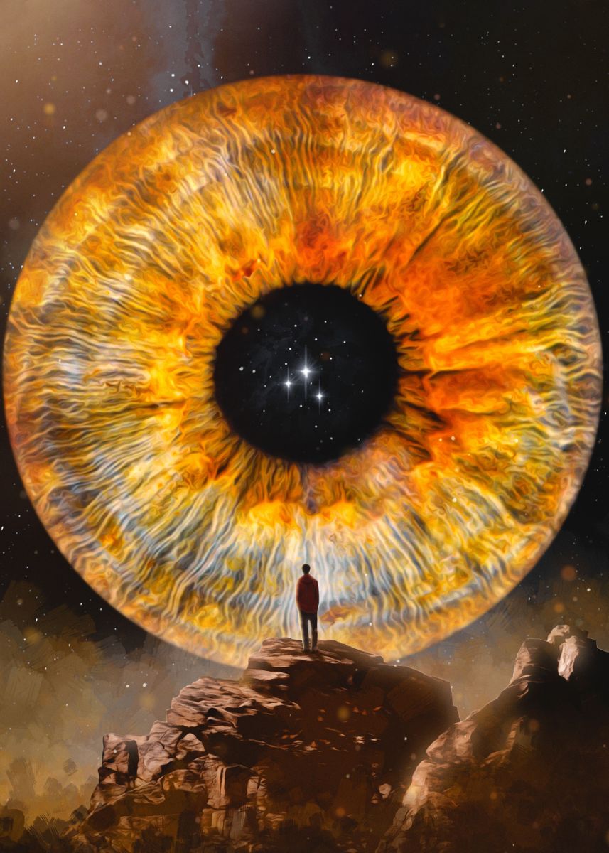 'eye see' Poster, picture, metal print, paint by Oleg S... | Displate