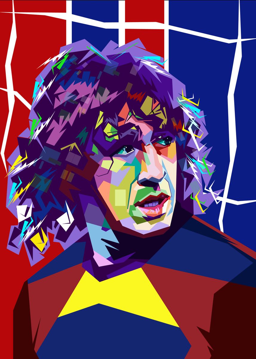 'Carles Puyol' Poster, picture, metal print, paint by Sobri Alkavie ...