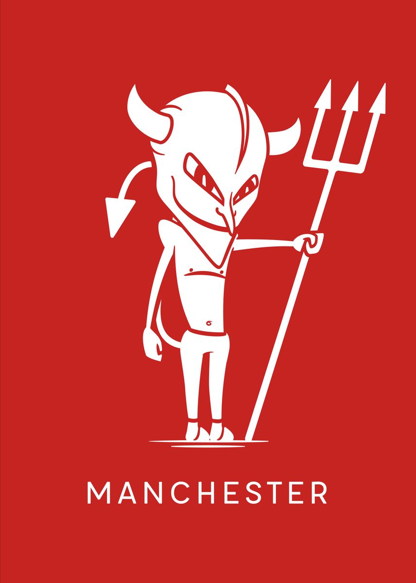 'Manchester' Poster, picture, metal print, paint by Lampu | Displate