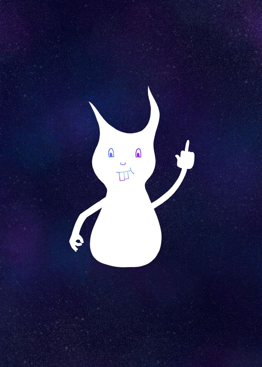 'Flipping Alien' Poster, picture, metal print, paint by Anubhav | Displate