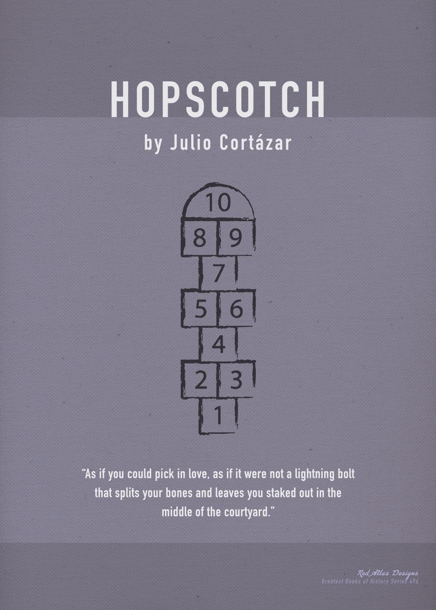 'Hopscotch Book Art ' Poster, picture, metal print, paint by Design ...