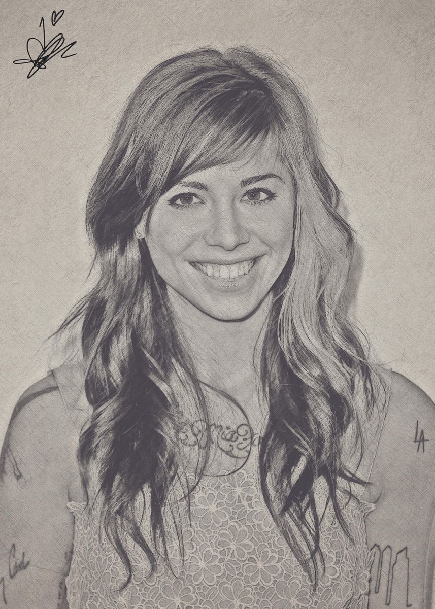'Christina Perri' Poster, picture, metal print, paint by John Smith ...