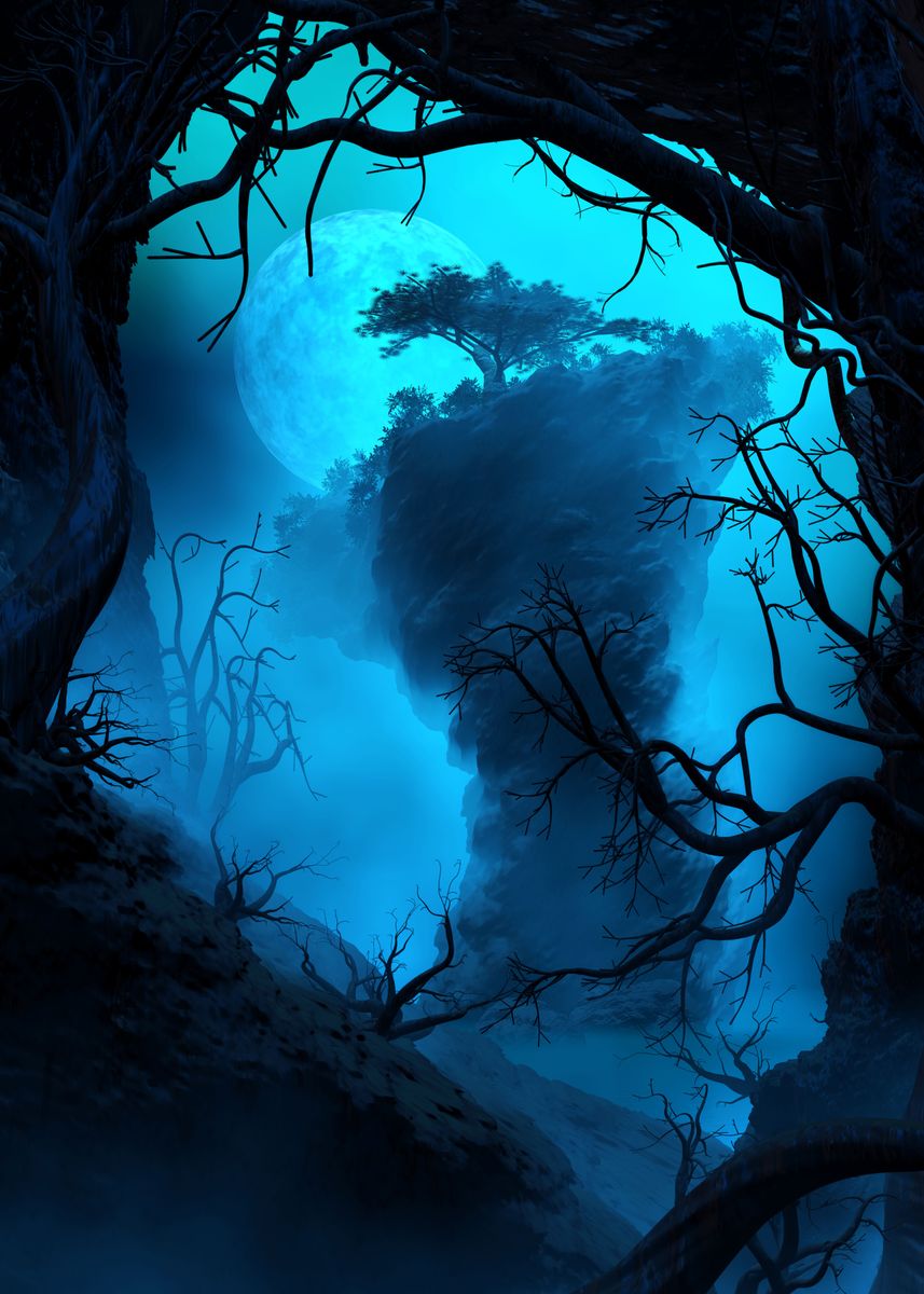 'Blue Loneliness' Poster by aestevez | Displate