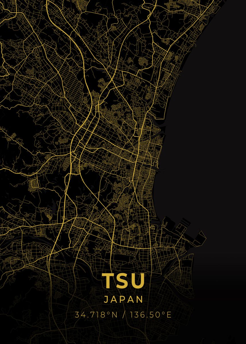 'Tsu Japan' Poster, picture, metal print, paint by Conceptual ...