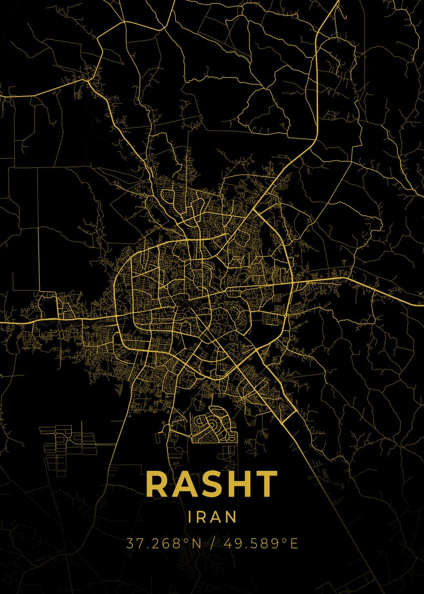 'Rasht Iran' Poster, picture, metal print, paint by Conceptual ...
