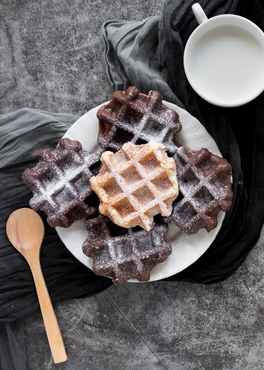 'Grey Waffle creation' Poster, picture, metal print, paint by ...