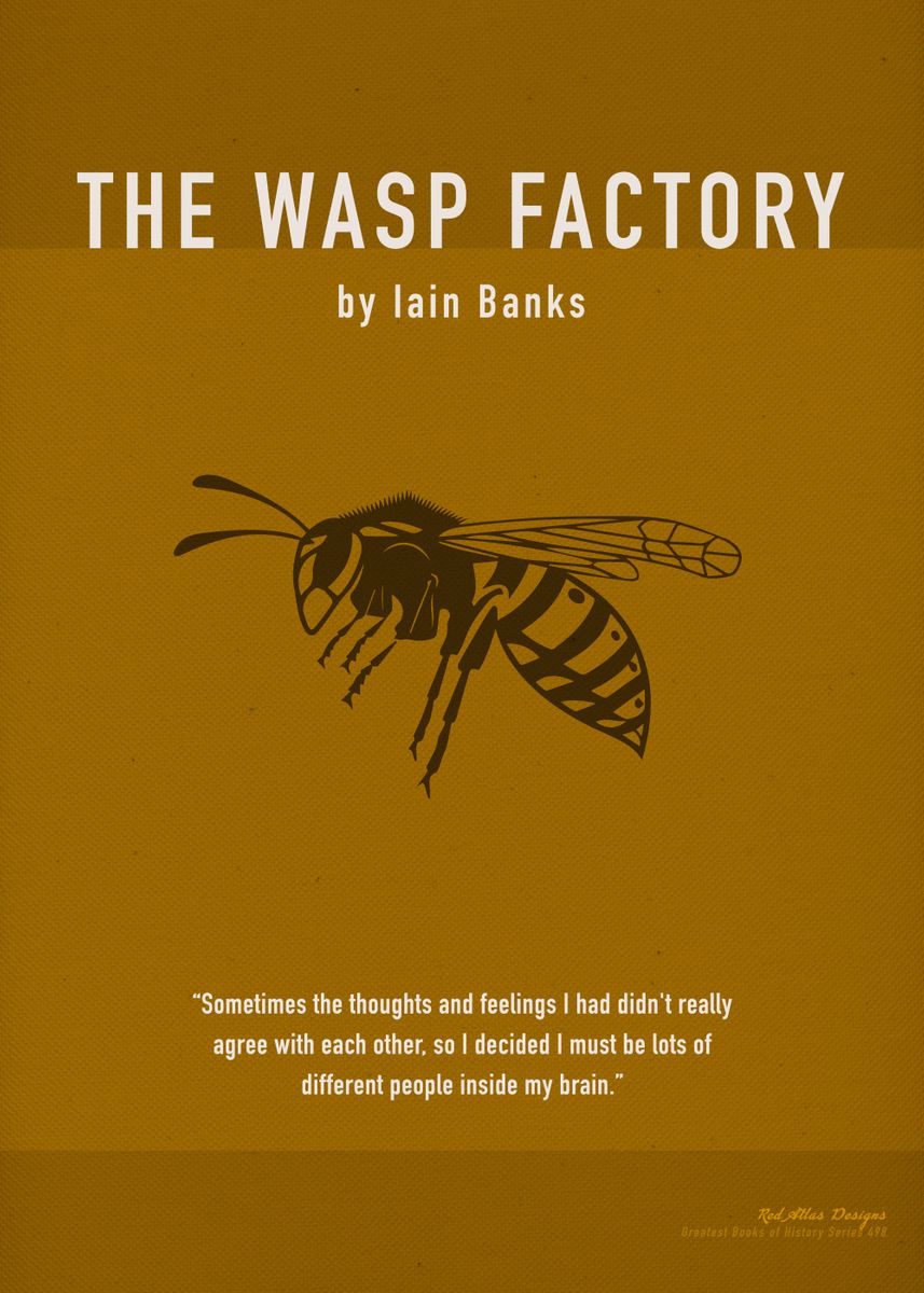 'The Wasp Factory Book Art ' Poster, picture, metal print, paint by ...