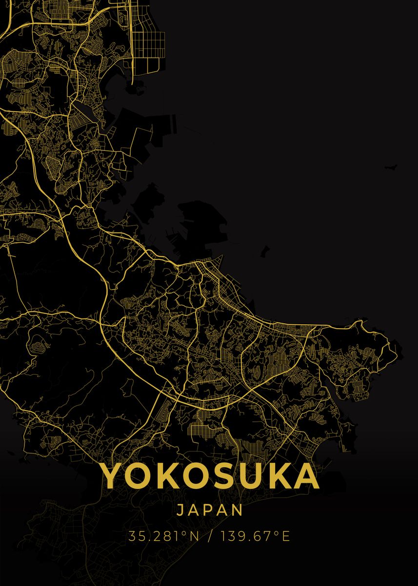 'Yokosuka Japan' Poster, picture, metal print, paint by Conceptual ...