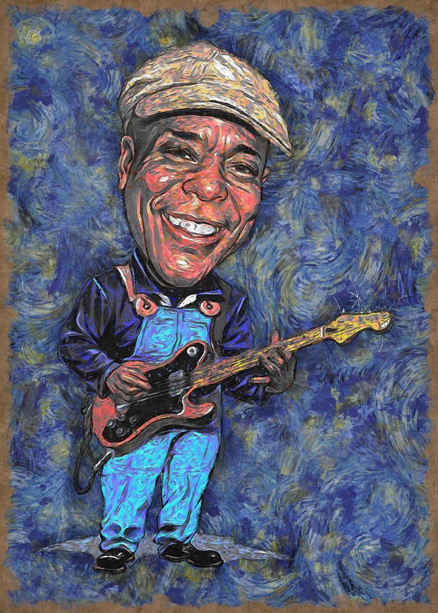 'buddy guy' Poster, picture, metal print, paint by Animal Posters ...