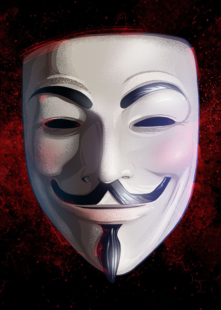 'Anonymous Vendetta' Poster, picture, metal print, paint by Nikita ...