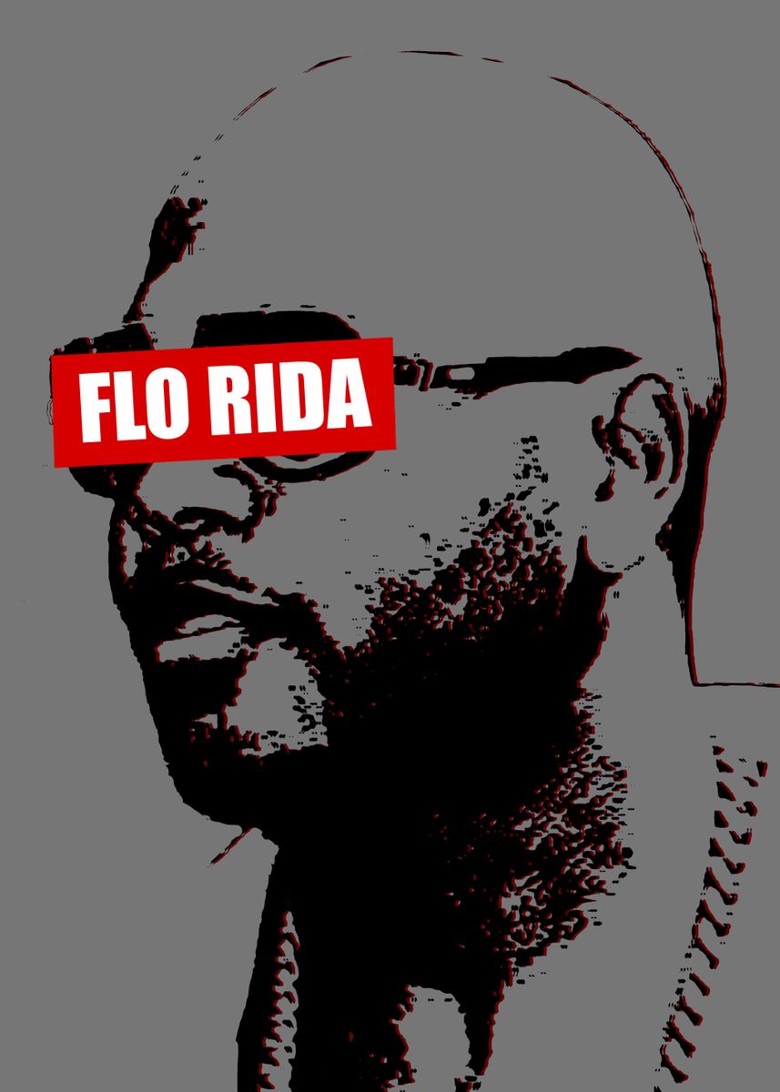 'Flo Rida 1' Poster by aciel eden | Displate