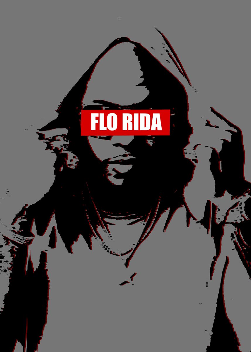 'Flo Rida 2' Poster, picture, metal print, paint by aciel eden | Displate