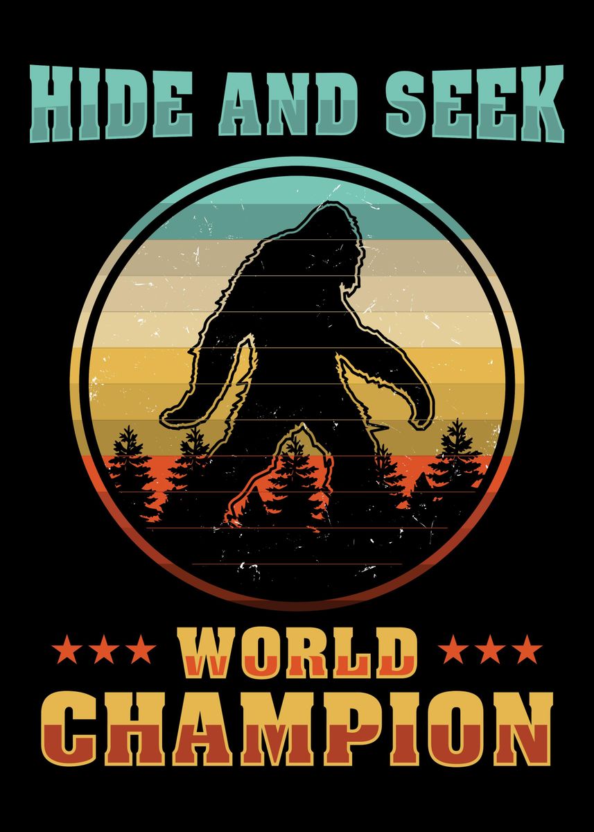 'Hide And Seek World Champi' Poster, picture, metal print, paint by Uwe ...