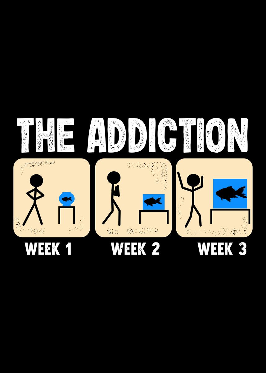 'Aquarium Addiction ' Poster by Marc Kolb | Displate