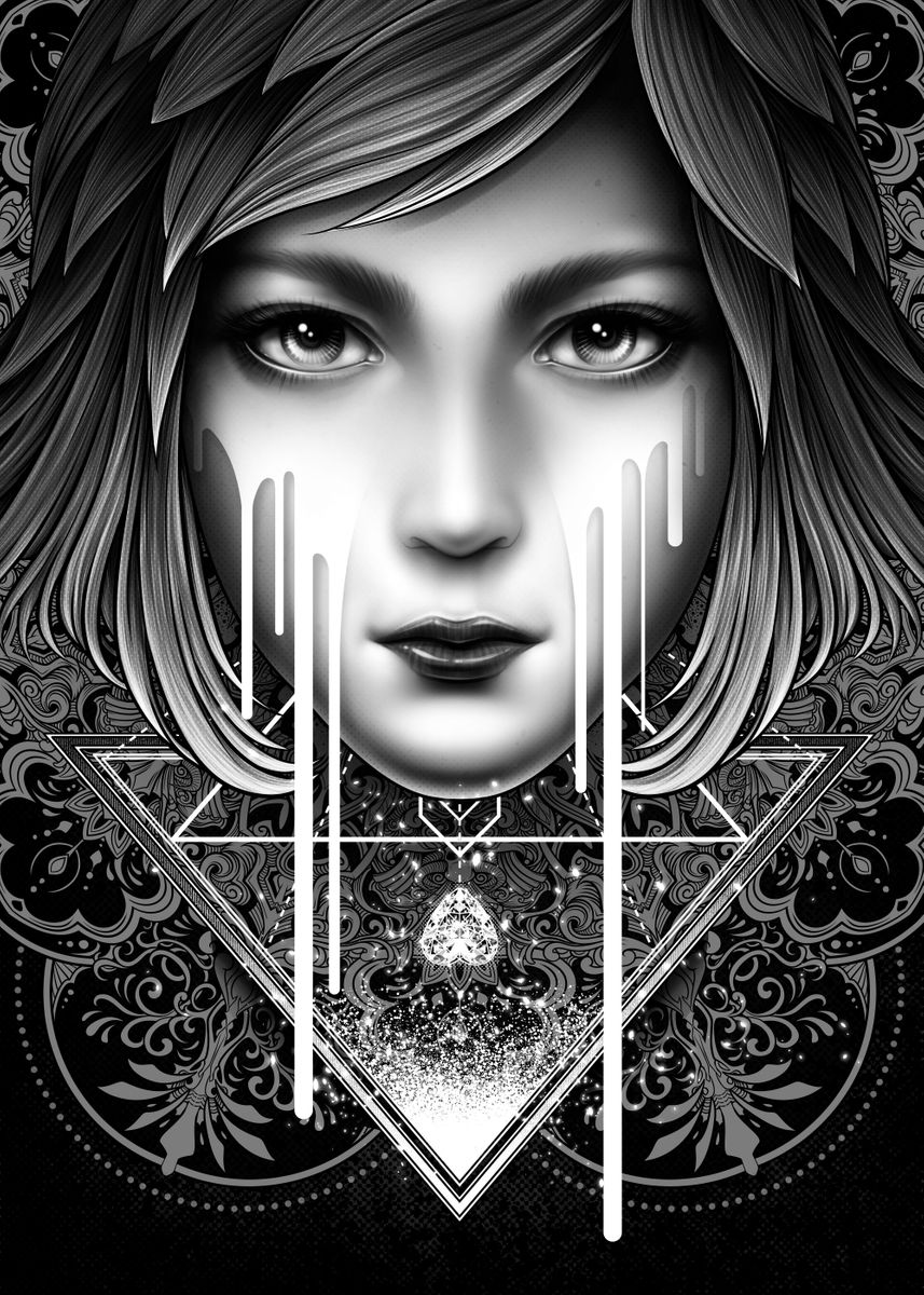 'Winya No 77' Poster, picture, metal print, paint by Winya Sangsorn ...