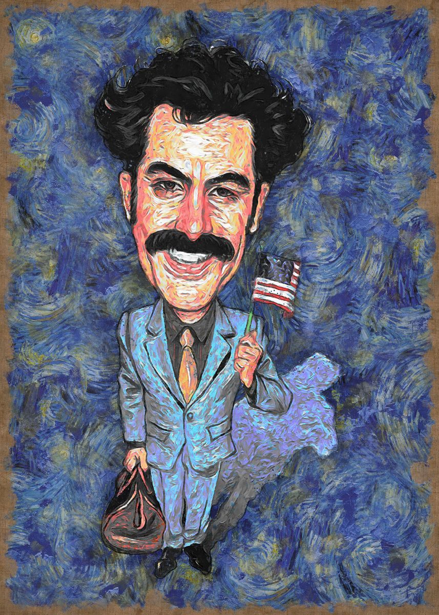 'borat sagdiyev' Poster by Animal Posters | Displate
