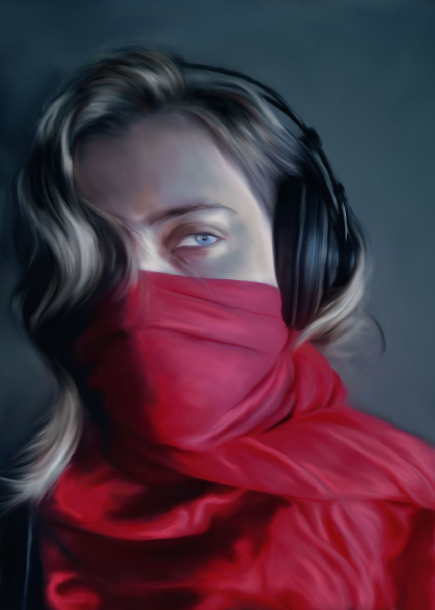 'The Music' Poster, picture, metal print, paint by Anna Fae | Displate