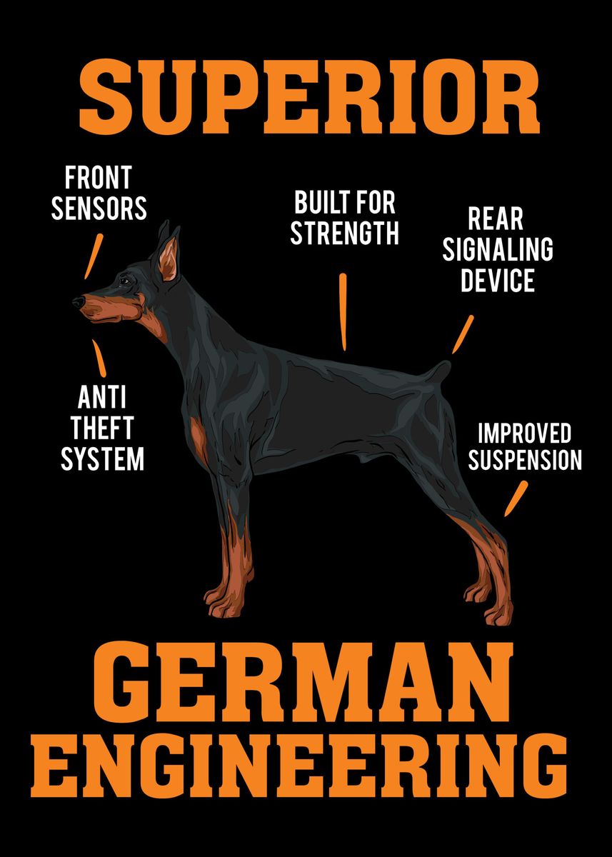 'Superior German Engineerin' Poster, picture, metal print, paint by Uwe ...