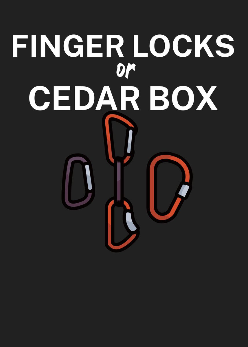 'Finger locks cedar box' Poster by maxdesign | Displate