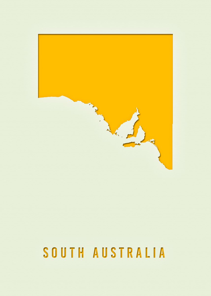 'SOUTH AUSTRALIA' Poster, picture, metal print, paint by Zero Nine ...