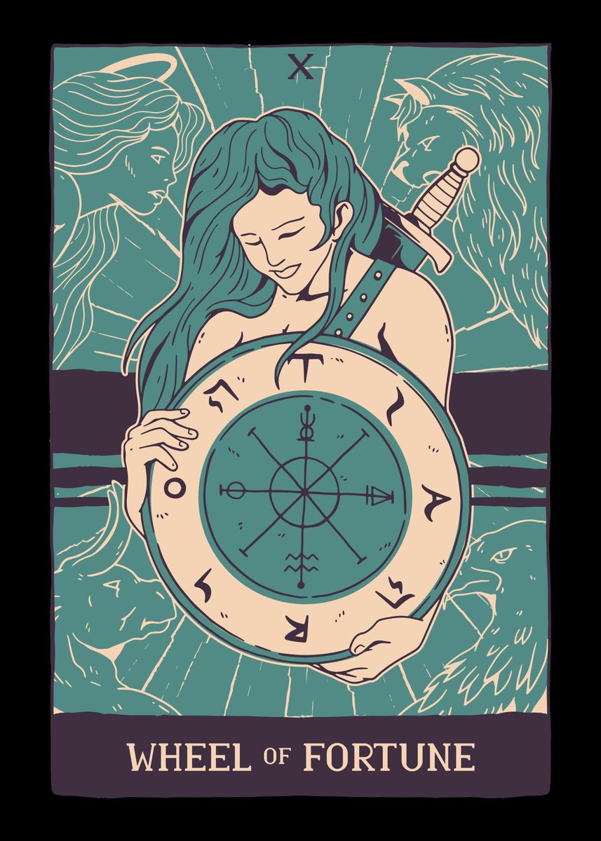 'fate' Poster, picture, metal print, paint by Stefanie Herrmann | Displate