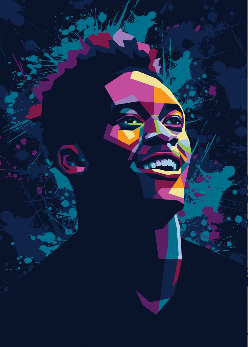 'Callum Hudson odoi wpap' Poster, picture, metal print, paint by Roseed ...