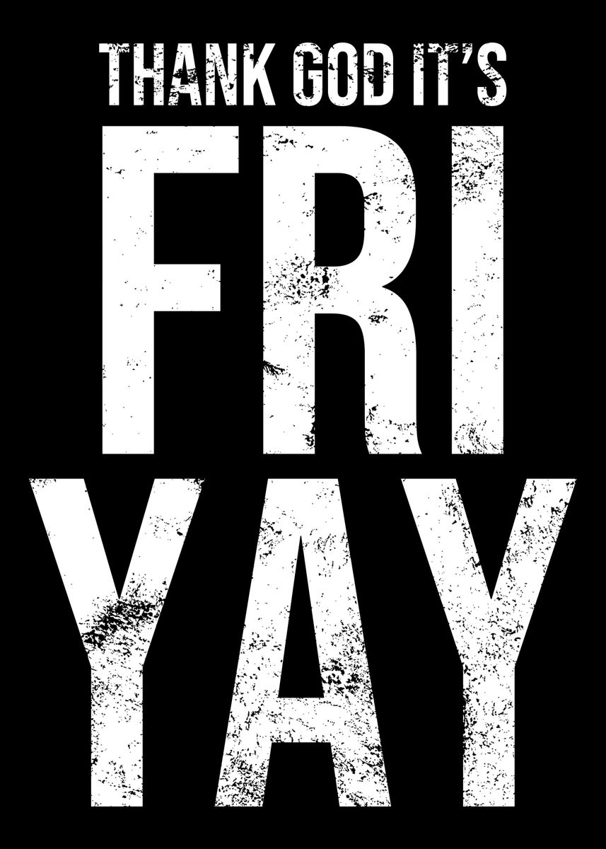'FRIYAY' Poster by TheSpezialBrand | Displate
