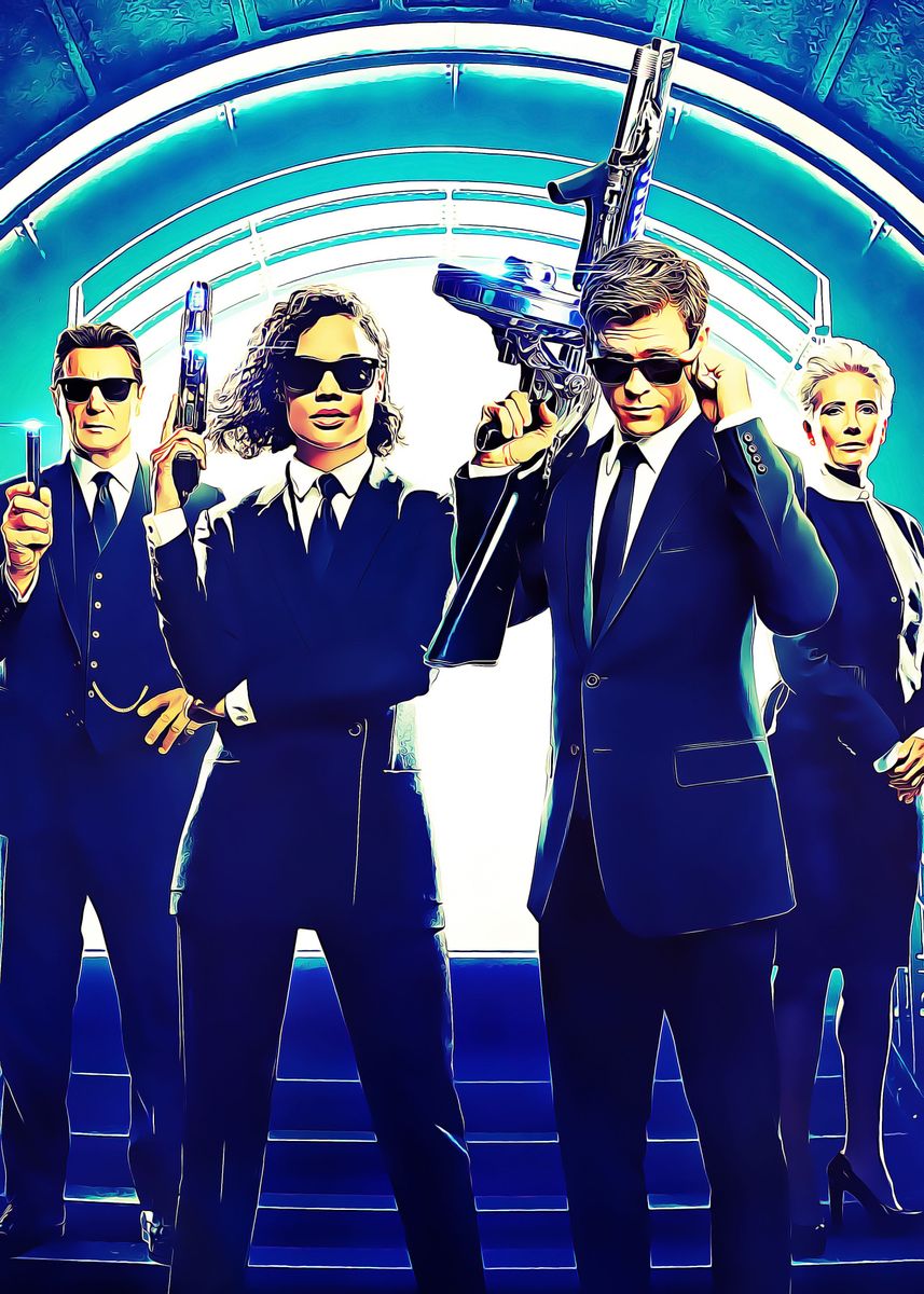 'men in black' Poster by marco yan | Displate