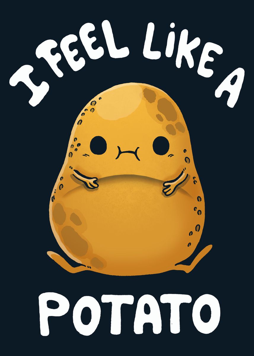 'Potato' Poster, picture, metal print, paint by Valentina Fabbri | Displate